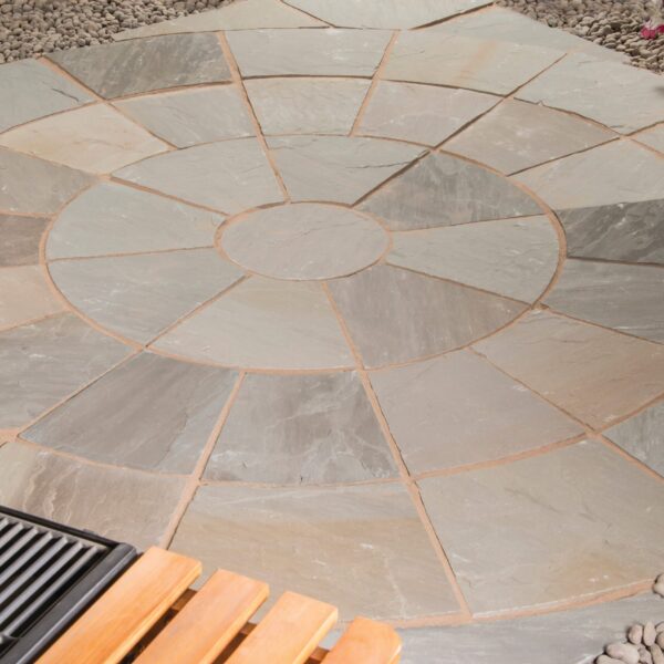 Natural Sandstone 2.85 Circle - Grey - Romanstone Paving in the UK