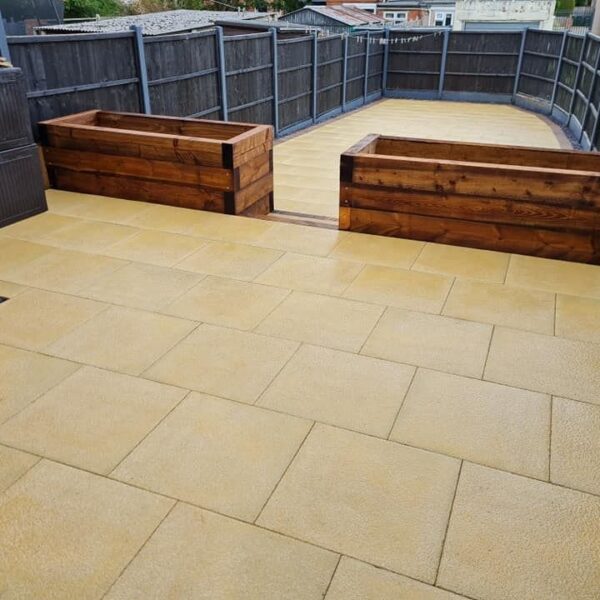 Textured - Yellow - Romanstone Paving in the UK
