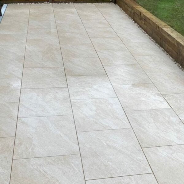 Limestone Porcelain - Crema - Romanstone Paving in the UK